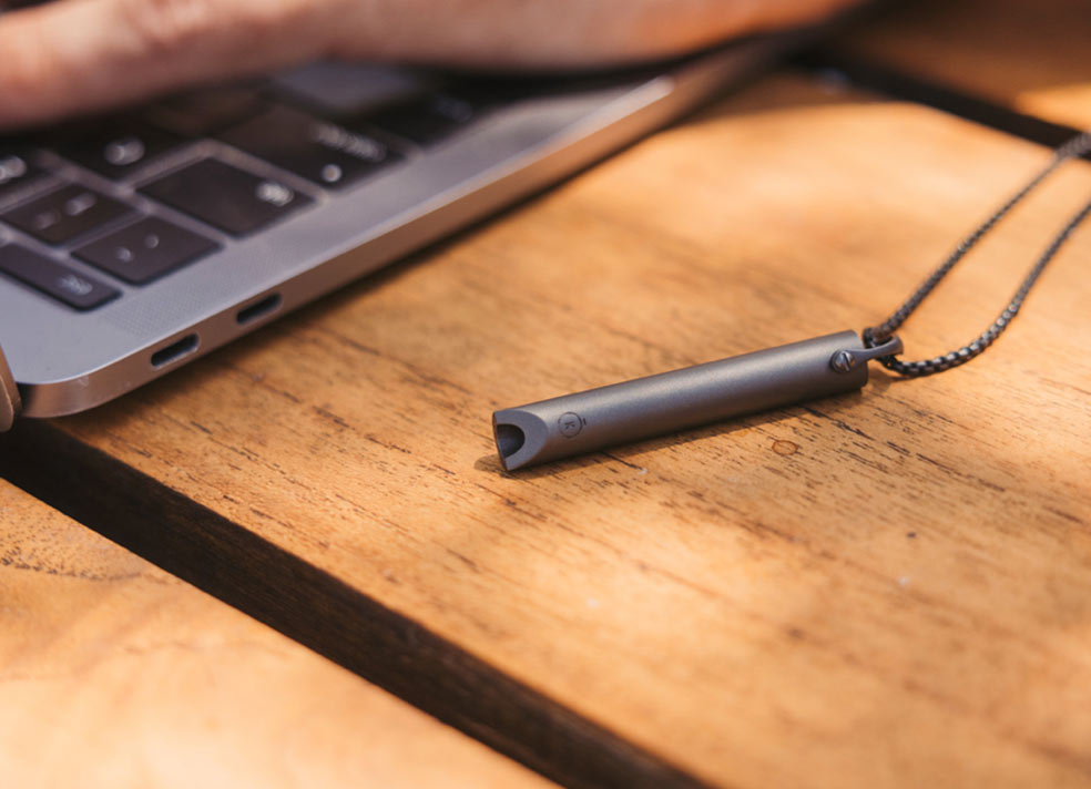 Overcoming Digital Addiction with a Breathing Necklace– Komuso Design